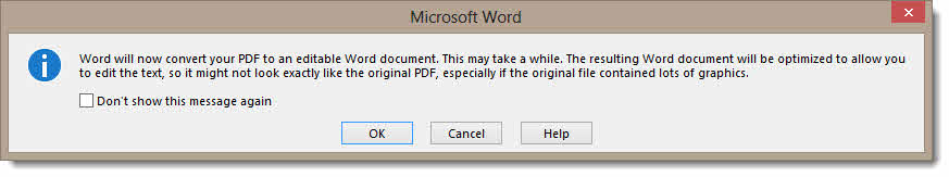 How to Open & Convert a PDF in Word 2013 and Edit It
