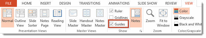 Align Distribute Shapes In PowerPoint 2013 Smart Guides Master 