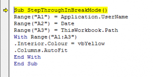 Excel VBA Debugging Techniques