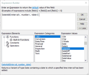 Set a Field's Default Value in an MS Access Table