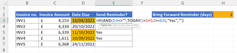 Due Date Pop-up Alert in Excel | Date Due Tracker - Formula & Due Date ...